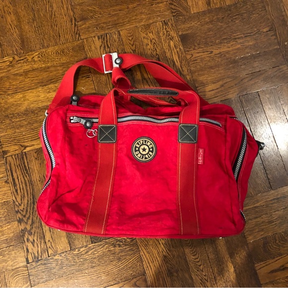 Kipling | Bags | Vintage Kipling Duffle Travel Bag Extra Large Red ...